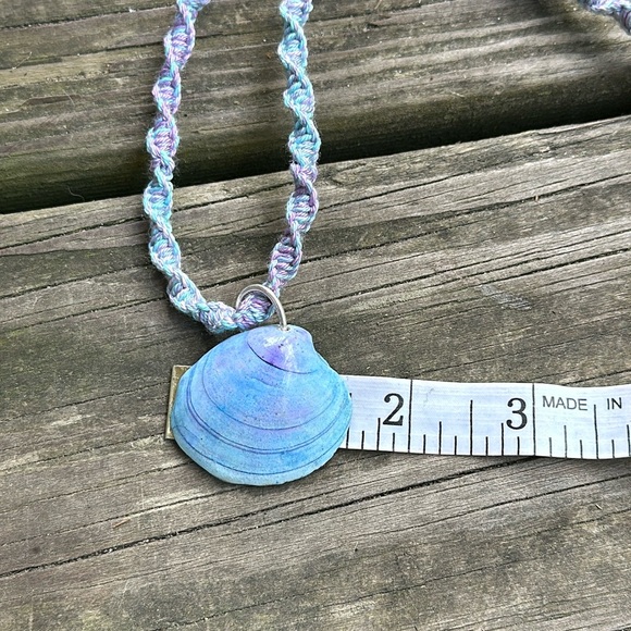 JRSDesignsltd | Jewelry | Clam Shell Macram Necklace | Poshmark